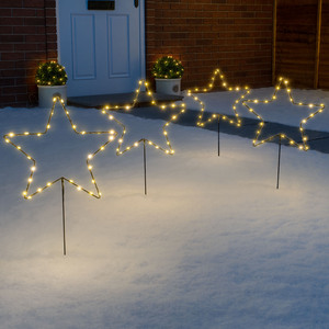 Star Pathway Lights Set of 4