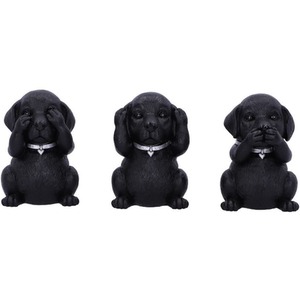 Three Wise Labrador Figurines