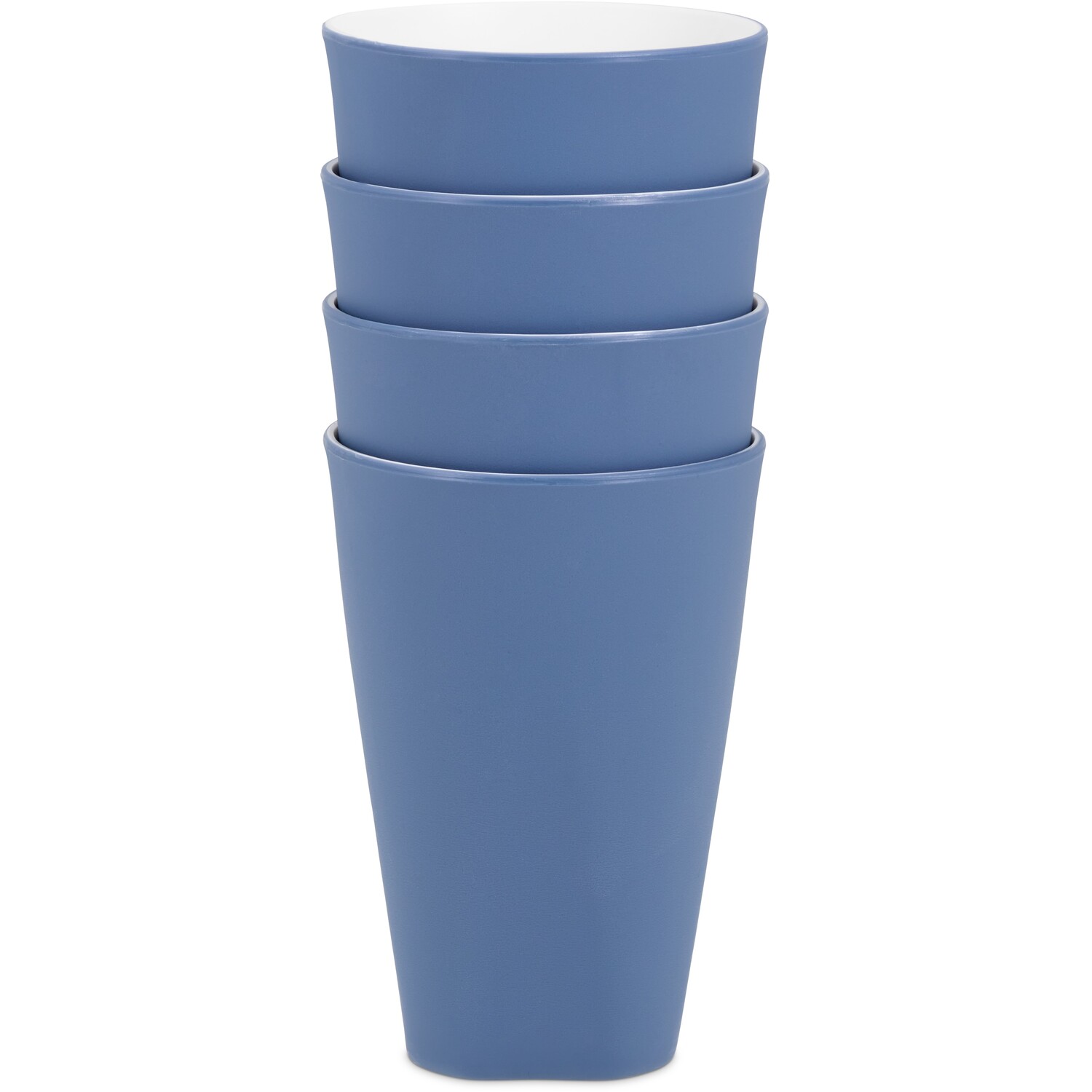 Blue Pool 16 Piece Dinner Set, Two Tone Blue