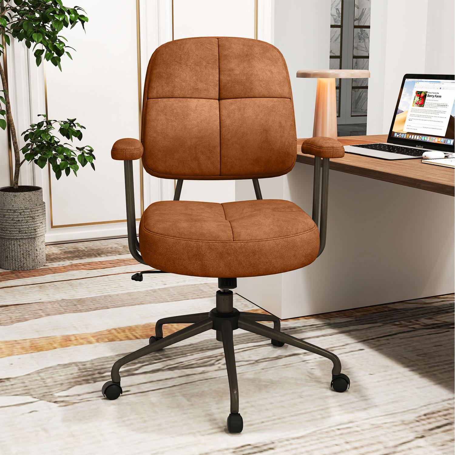 Costway Upholstered Task Chair