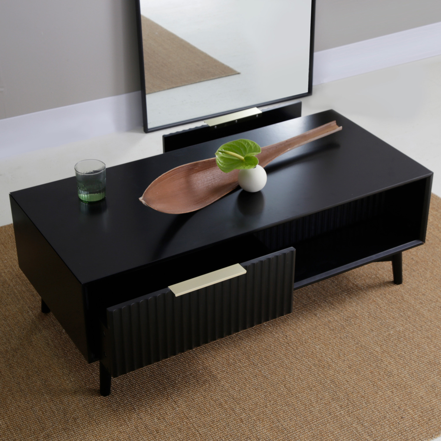 Monza - Coffee Table with Fluted Drawers