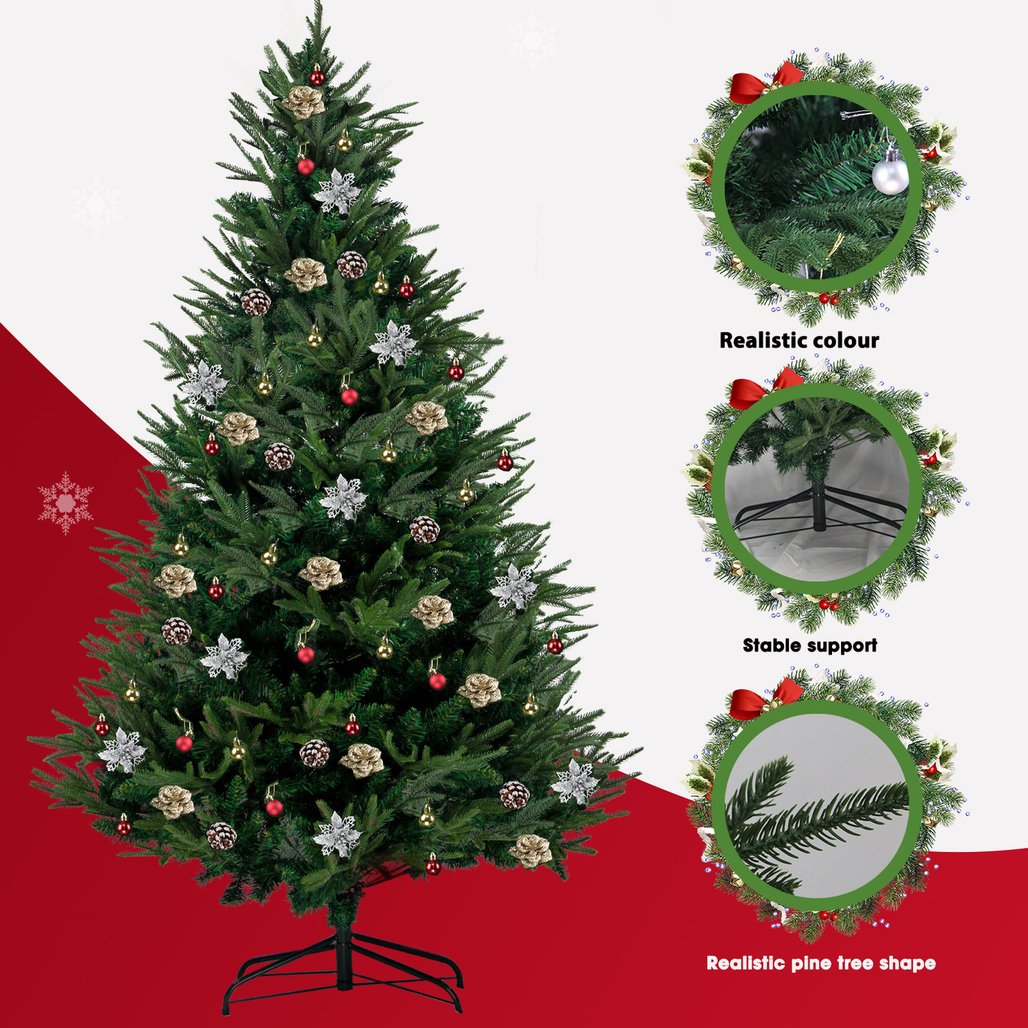 6FT Luxury Imperial Grand Fir Full Artificial Christmas Tree