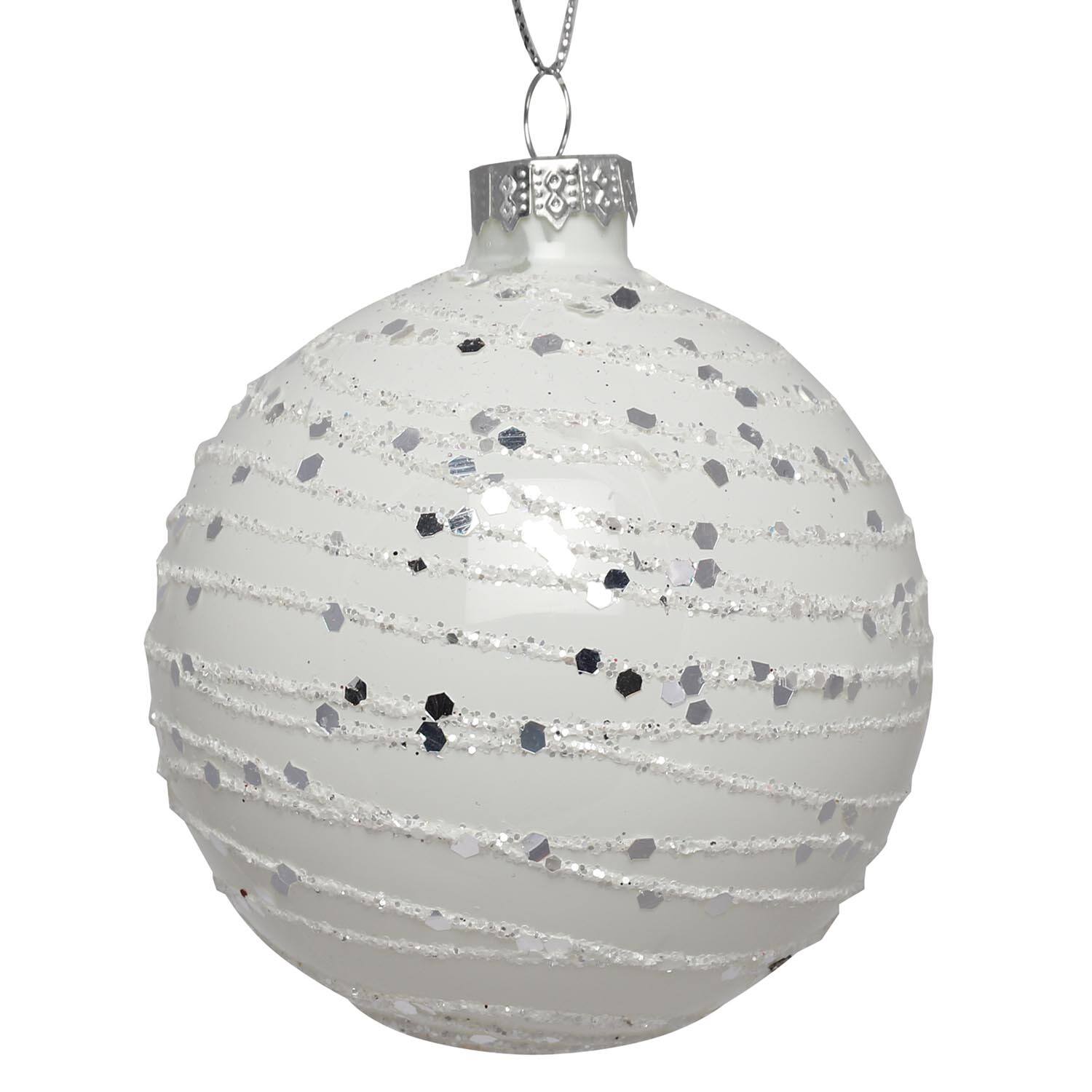 Silver Sequin Bauble