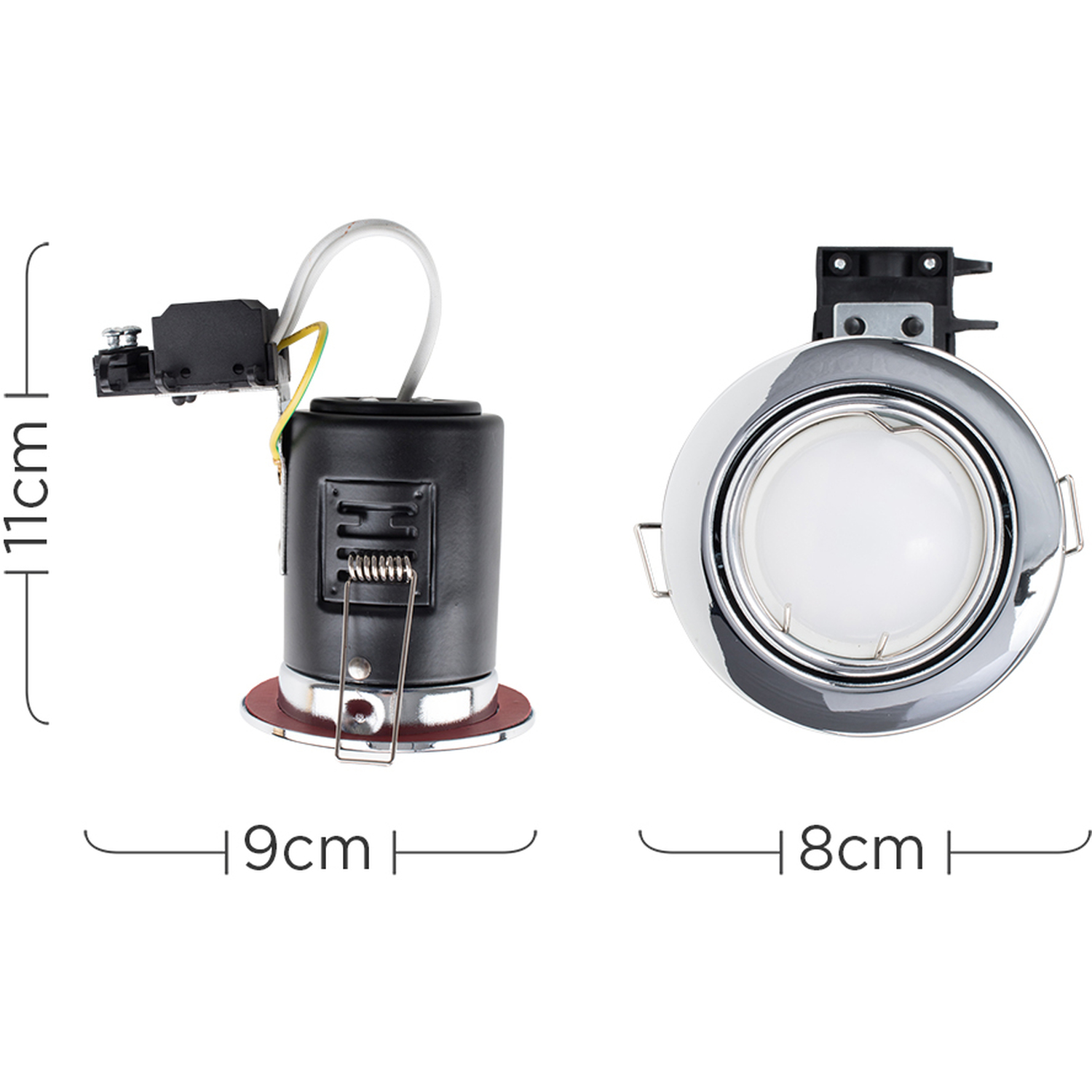 Downlight Tiltable Fire Rated Ceiling Light Fitting Single Pack