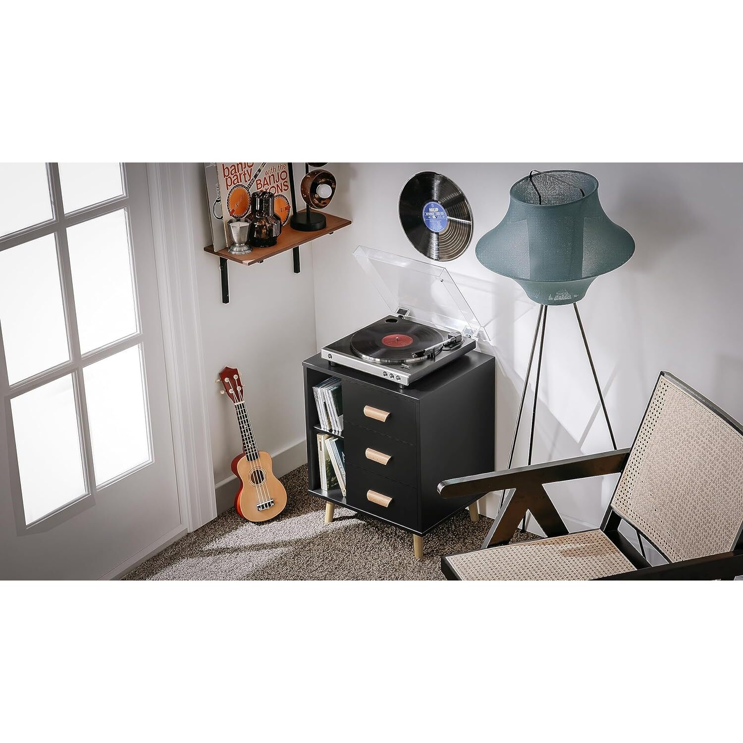 Rousseau Manufactured Wood Bedside Table
