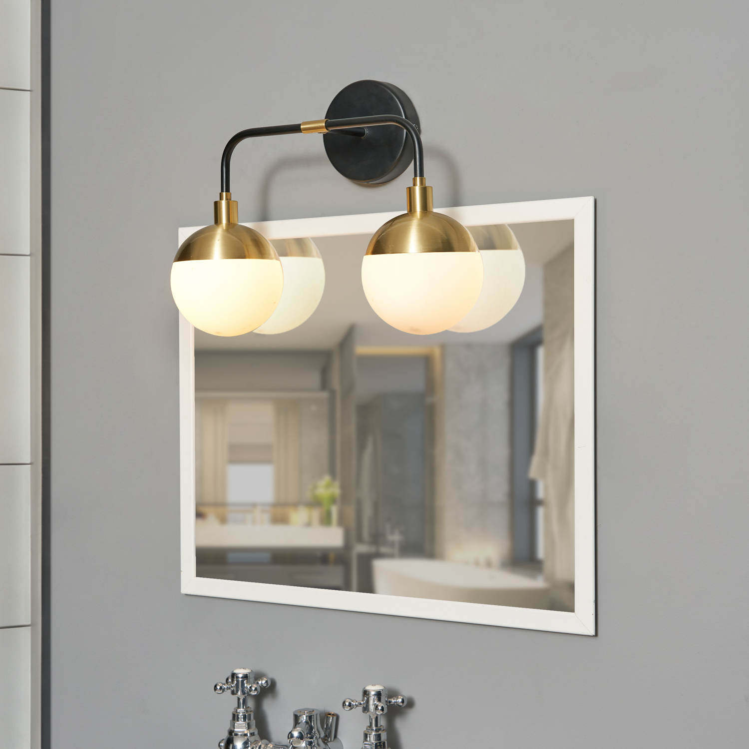 Sydney 2 Light Bathroom Wall Light