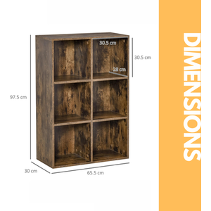 6 Cube Storage Unit Bookcase