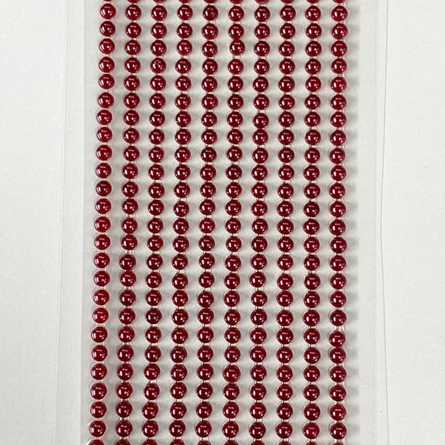 500 x Royal Red Self Adhesive Pearls Gems 3mm Mini Pearls