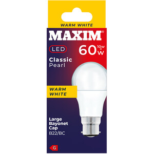 Maxim GLS LED Light Bulb B22 10W