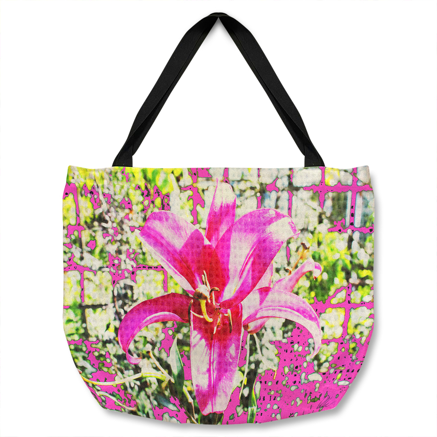 Pink Flower Tote bag