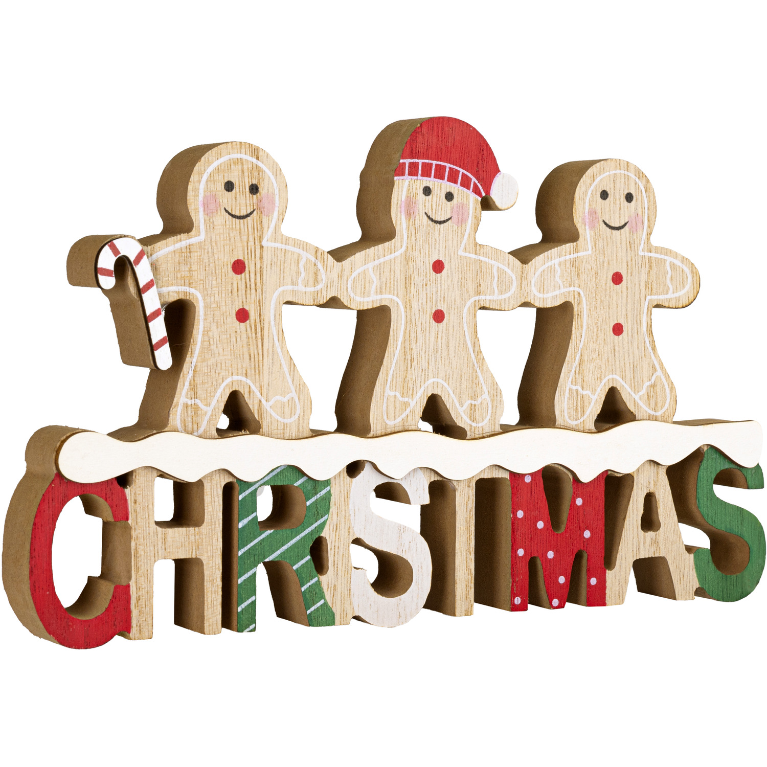 Christmas Wooden Gingerbread Sign