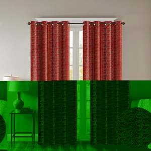 Embossed Eyelet Curtains
