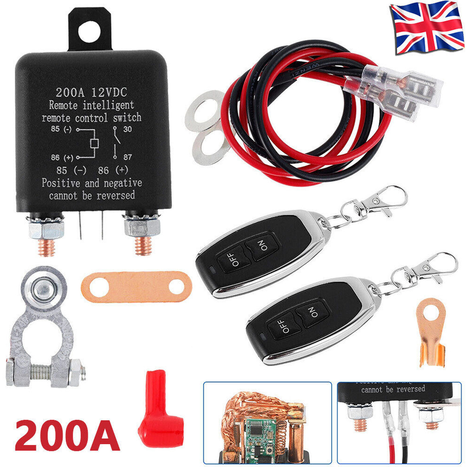 Wireless Remote Car Battery Isolator and Kill Switch