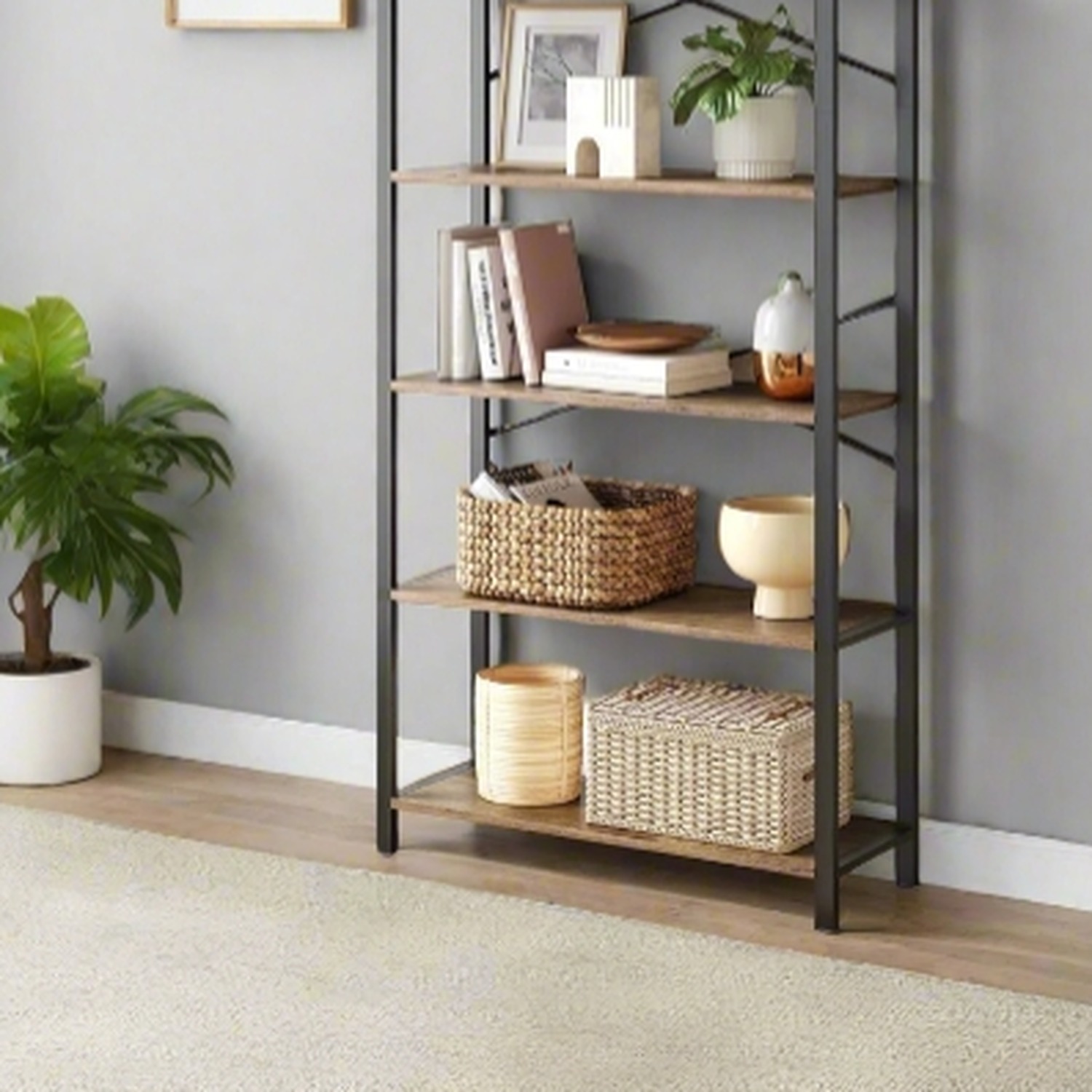 6 Tier Industrial Bookshelf