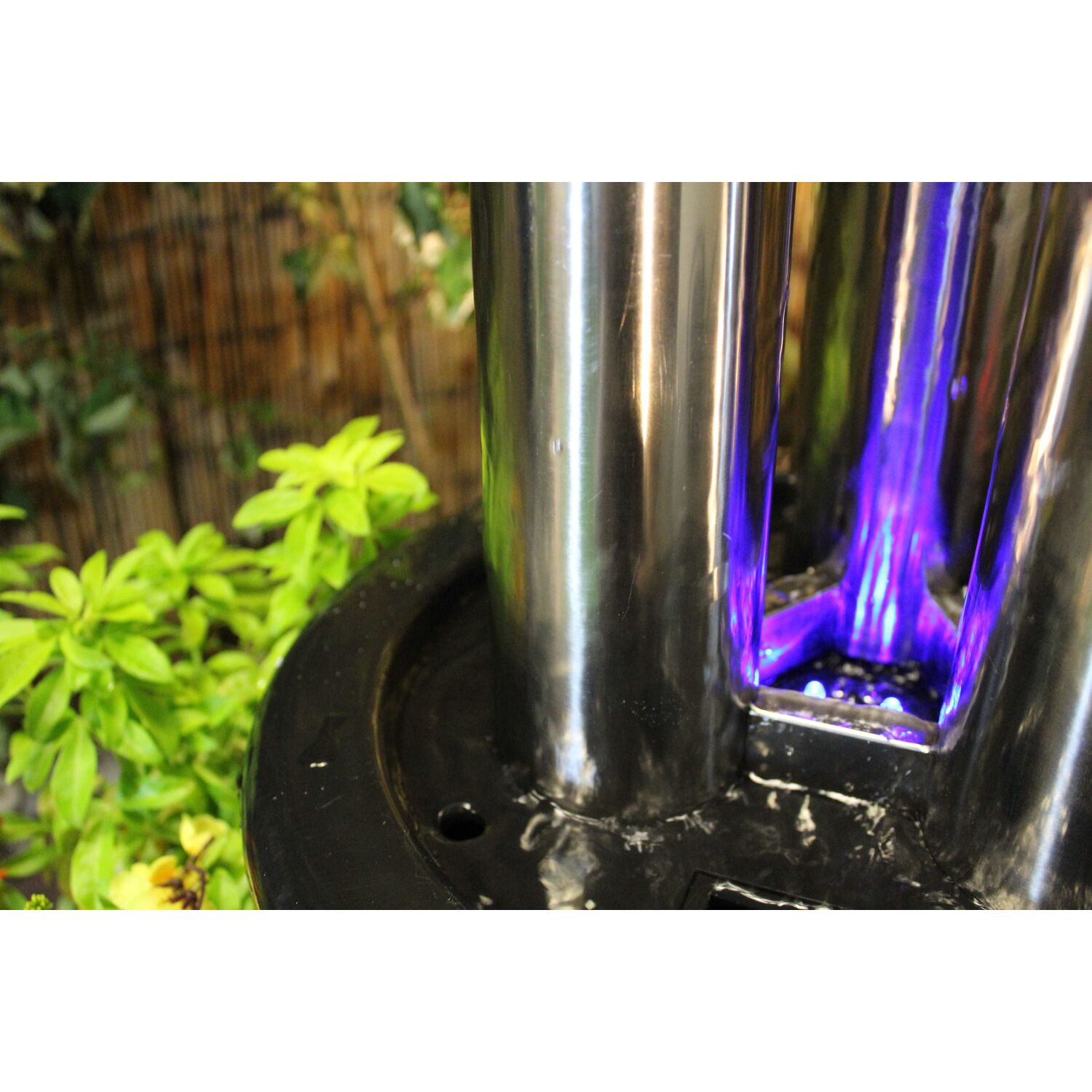 1.37m Stainless Steel Tube Mains Powered Water Feature
