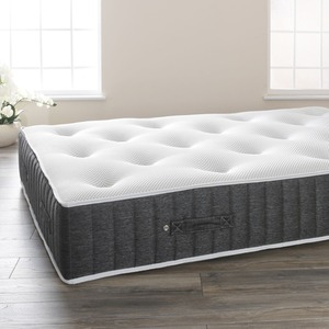 Pocket Sprung Memory Foam Glitzy Mattress In Grey Or Silver