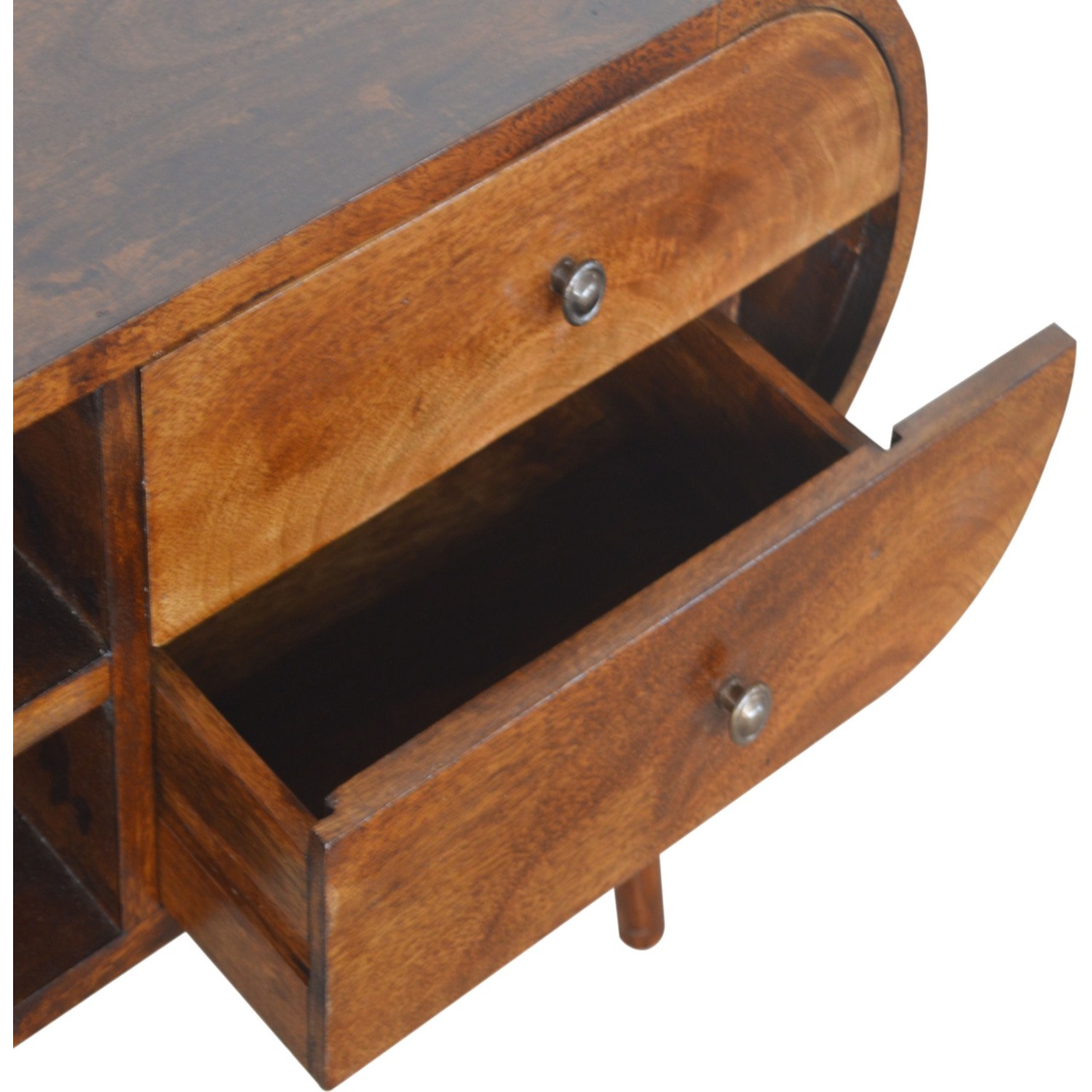 Chestnut Circular Media Unit