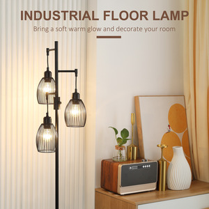 Modern 3 Lights Floor Lamp Dimmable