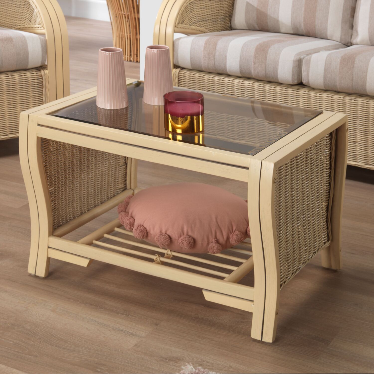 Opera Cane Coffee Table Natural Wash