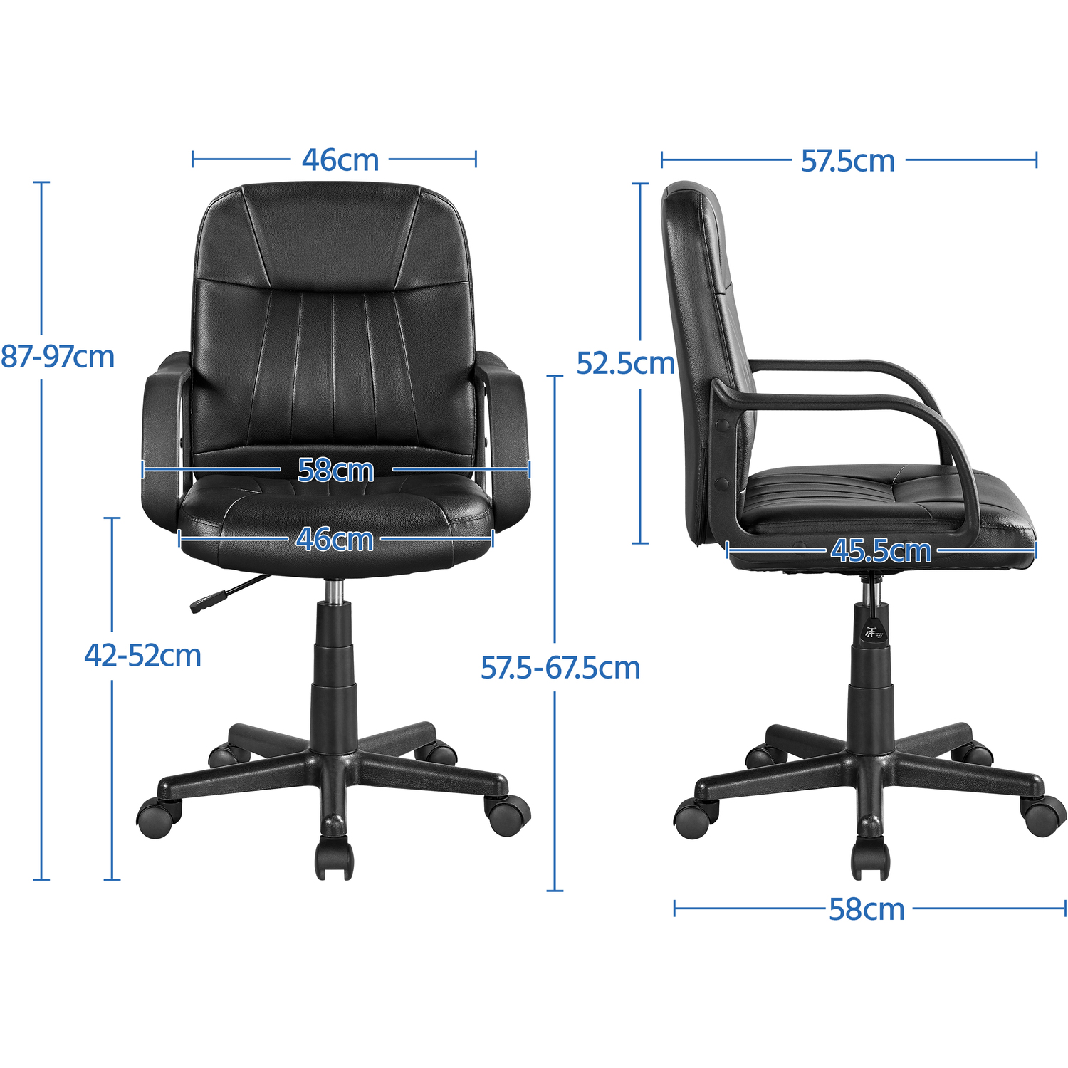 Adjustable Office Chair with Armrest