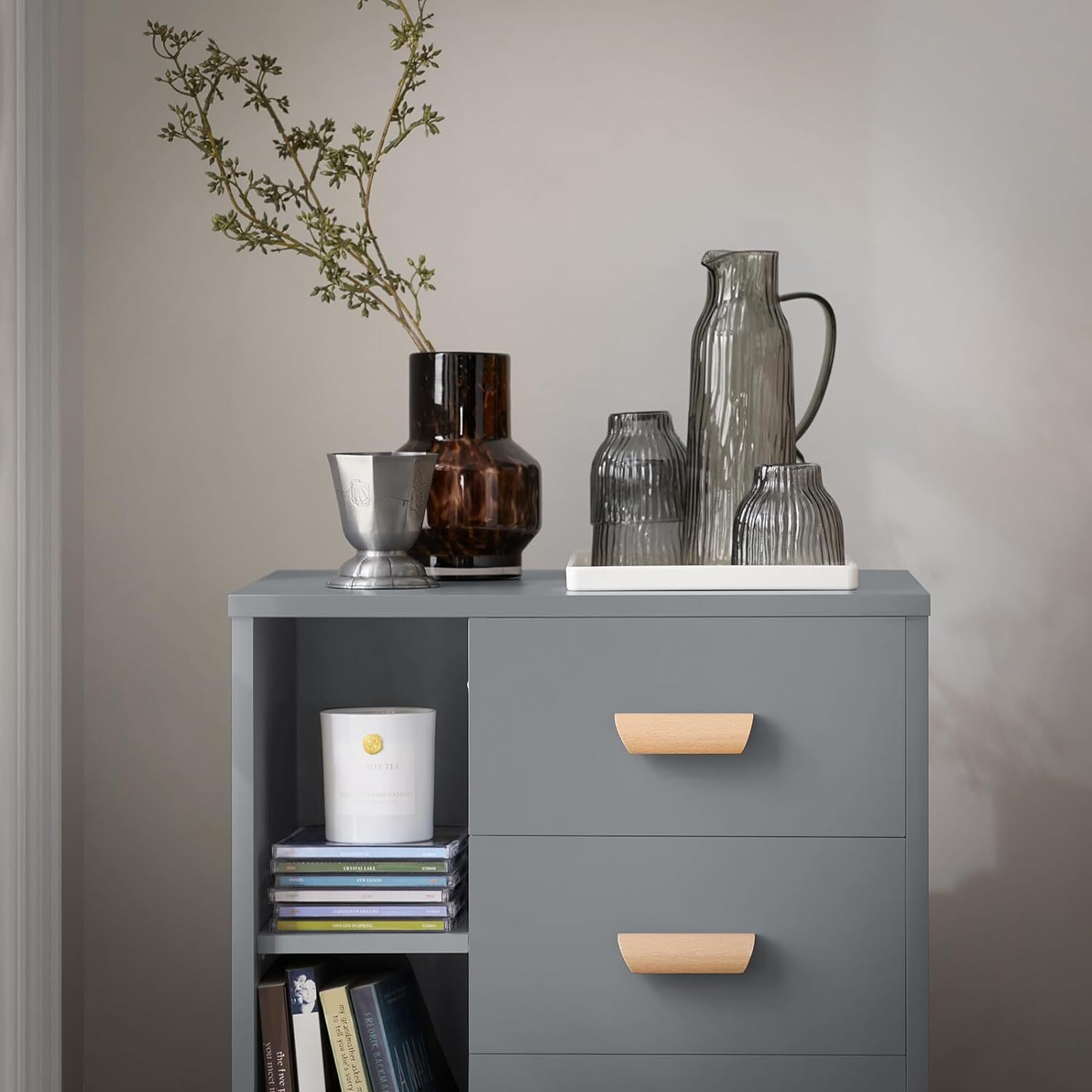 Rousseau Manufactured Wood Bedside Table