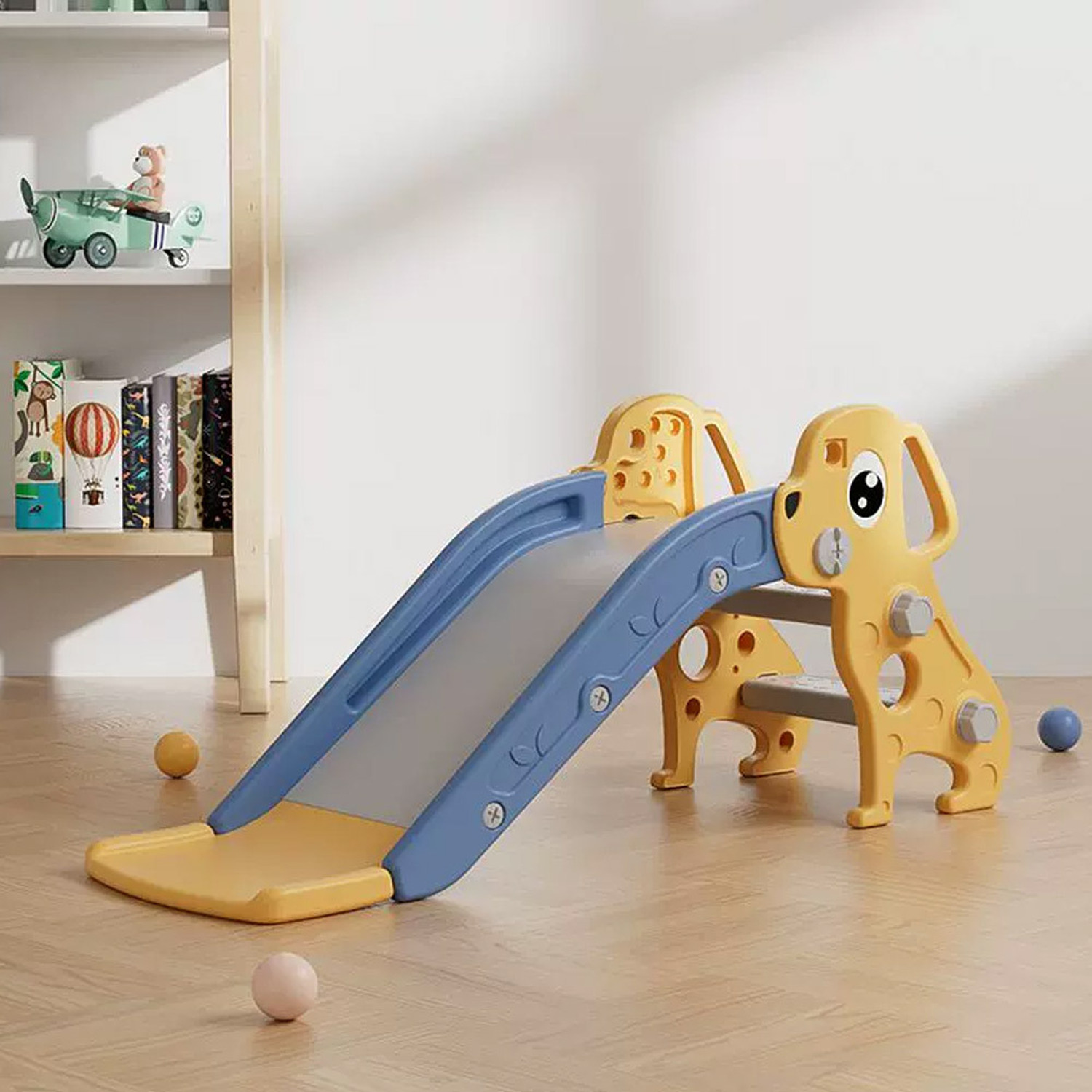 Kids Freestanding Puppy Indoor Toddlers Slide