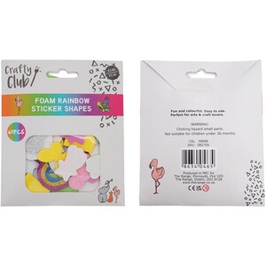 Crafty Club Foam Rainbow Sticker Shapes