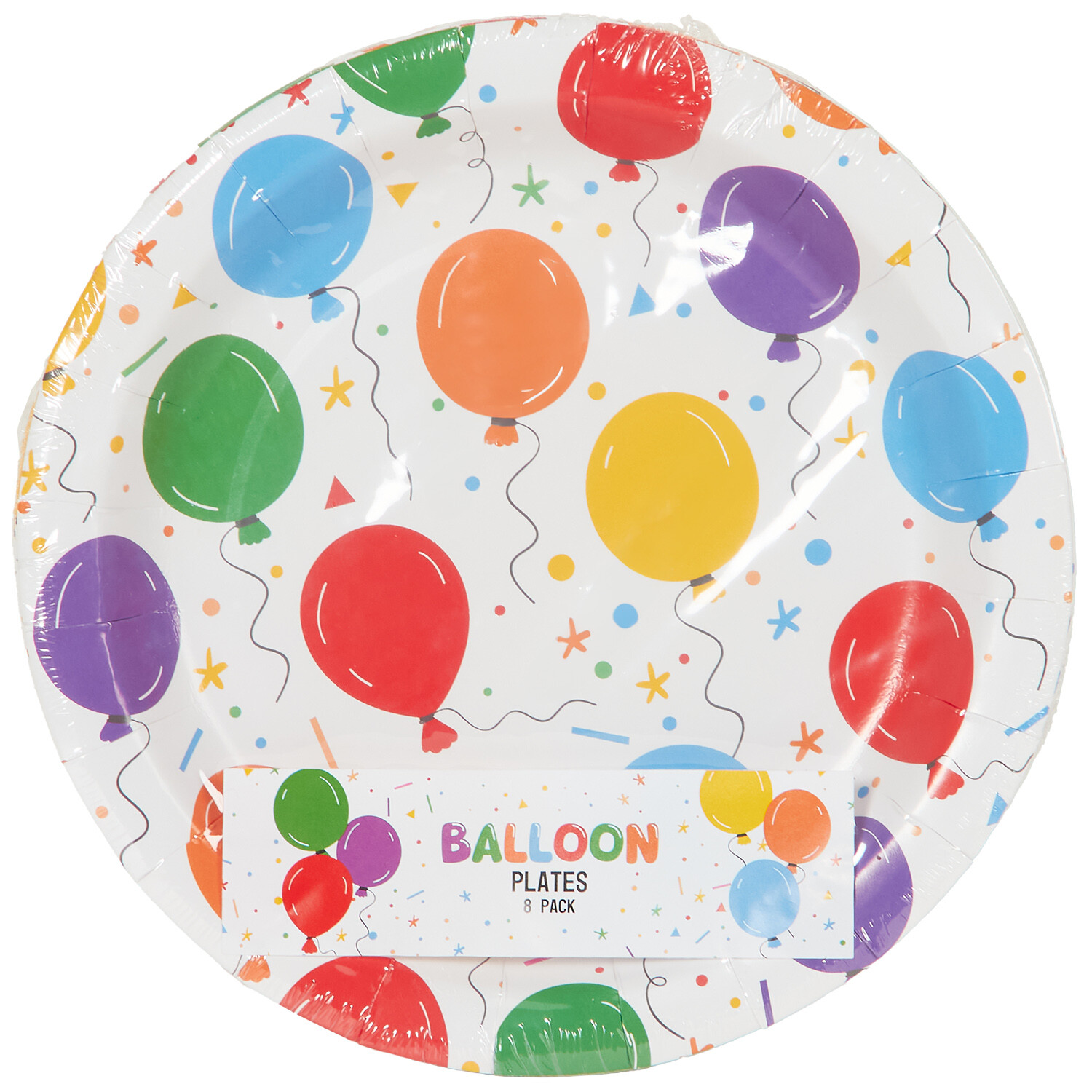Pack of 8 Balloons Plates