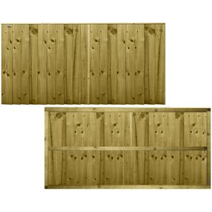 Premier Flat Top Feather Edge Fully Framed Garden Fence Panels