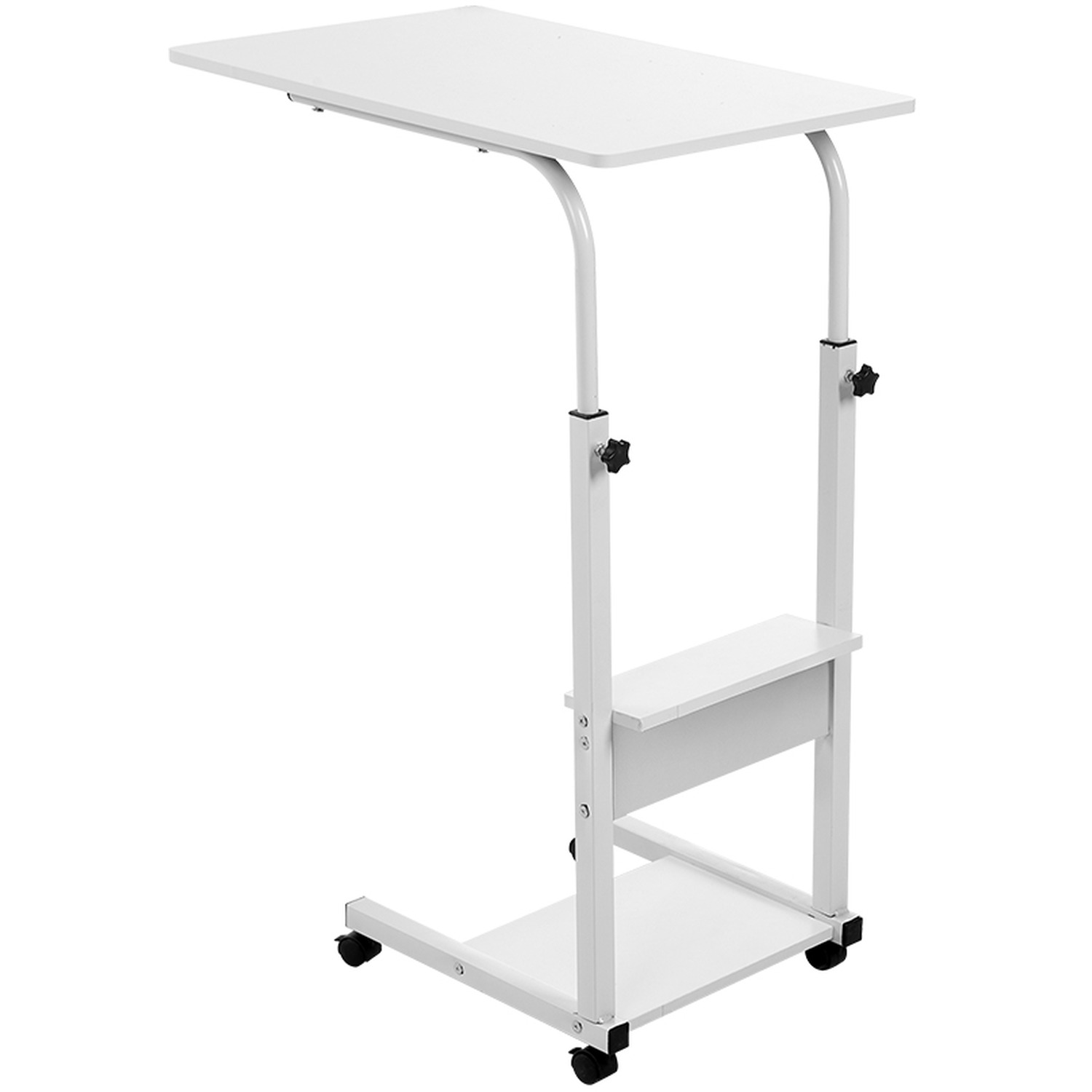 HomeScape Height Adjustable Mobile Side Table