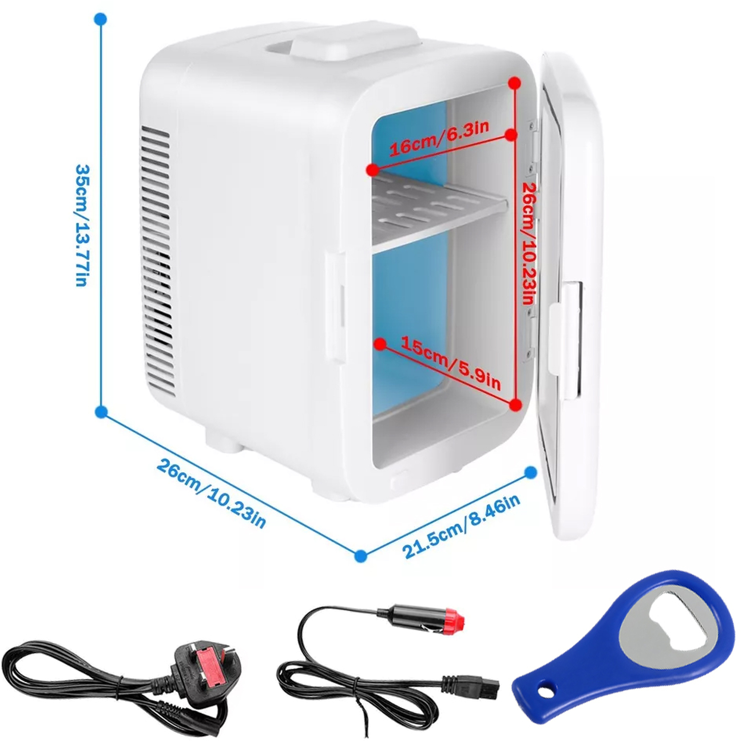 10L Portable Mini Fridge with Cool and Warm Modes