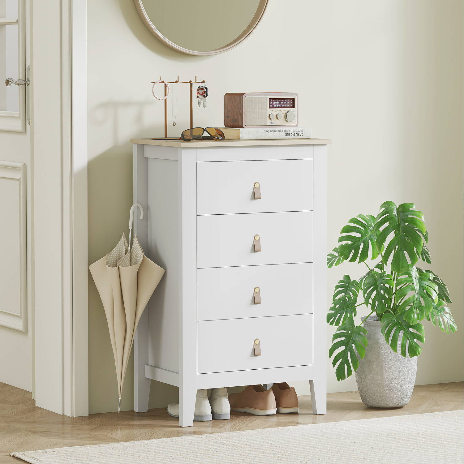 Bedroom Chest of Drawers, 4 Drawers