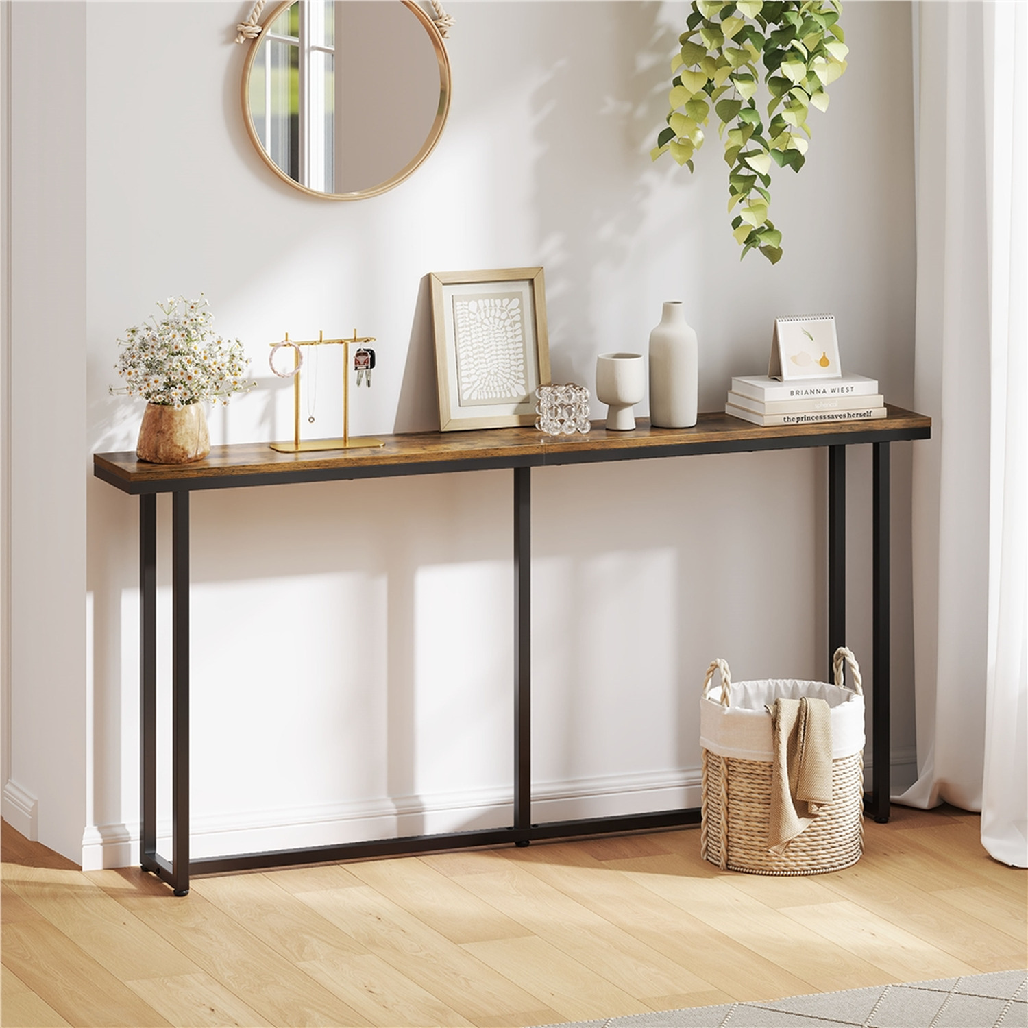 Yaheetech Extended Console Table Entryway Table for Hallway