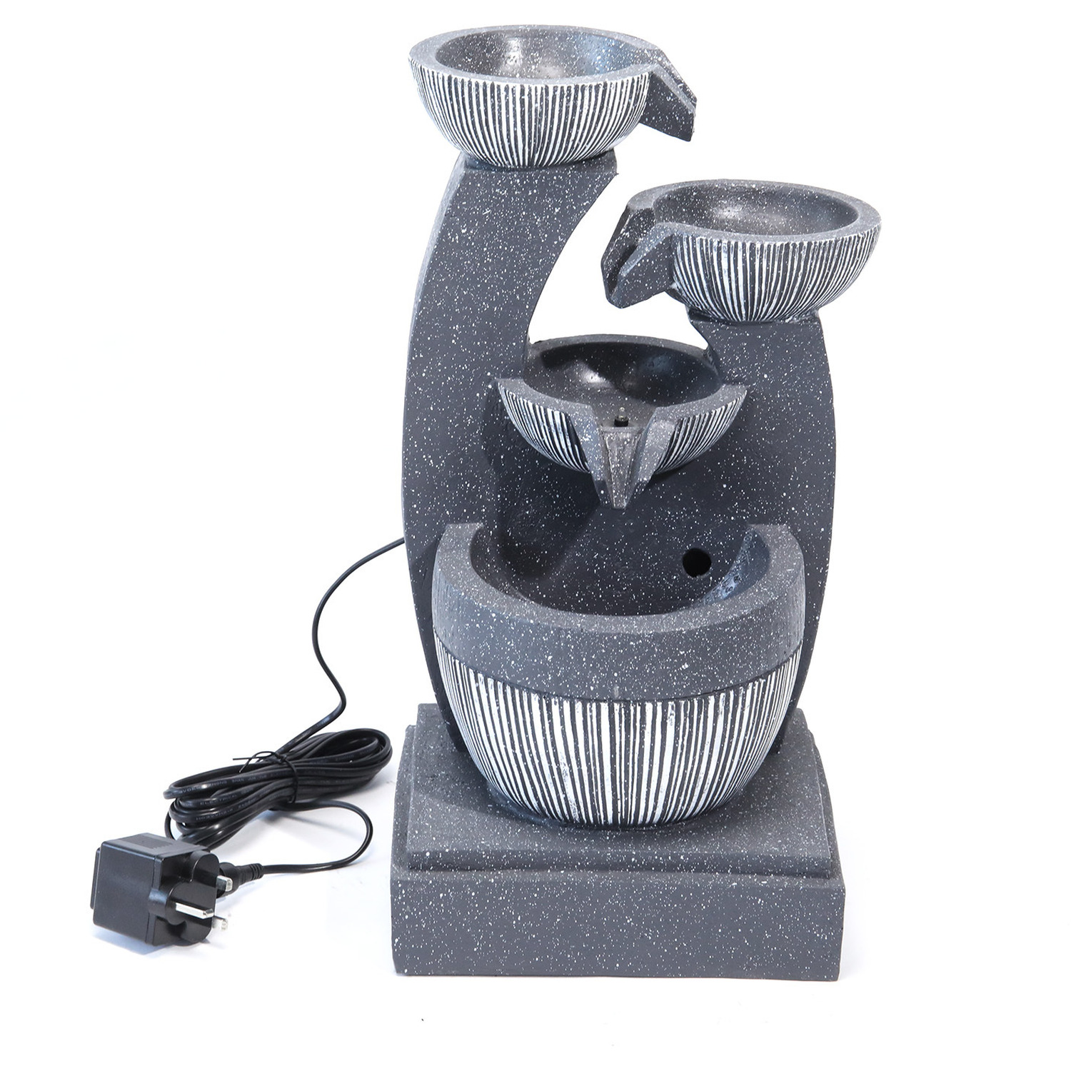 4-Tier Cascade Bowls Water Fountain