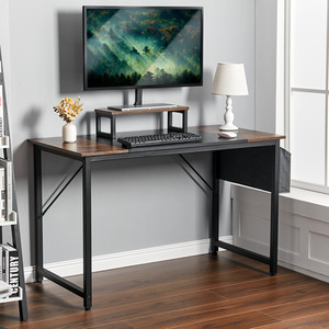 Retro Computer Desk Laptop Tiger Grain Table