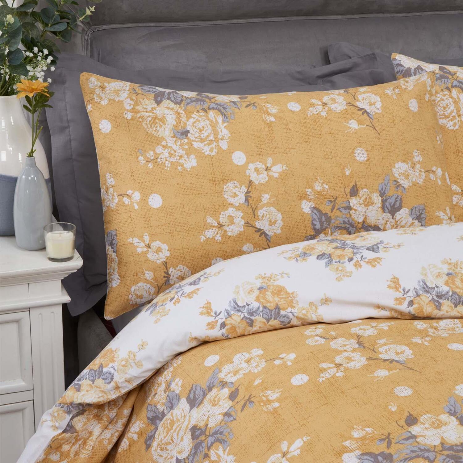Dreamscene English Rose Floral Duvet Cover Bedding Set