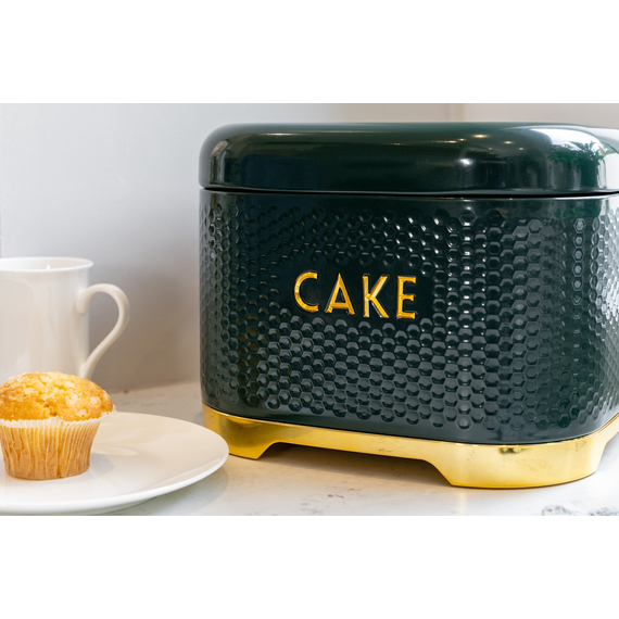 KitchenCraft Lovello Textured Large Square Cake Storage Tin