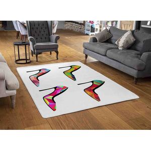 Geometric High Heels Rug