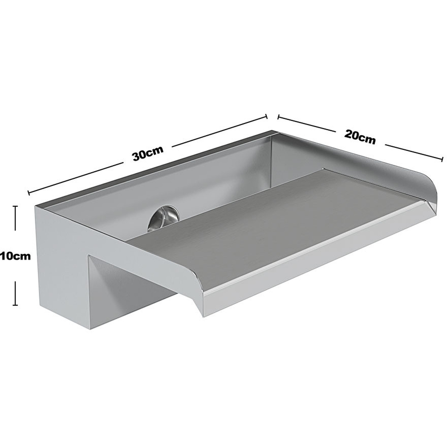 Stainless Steel Garden Water Curtain Outlet Pond Waterfall Spout