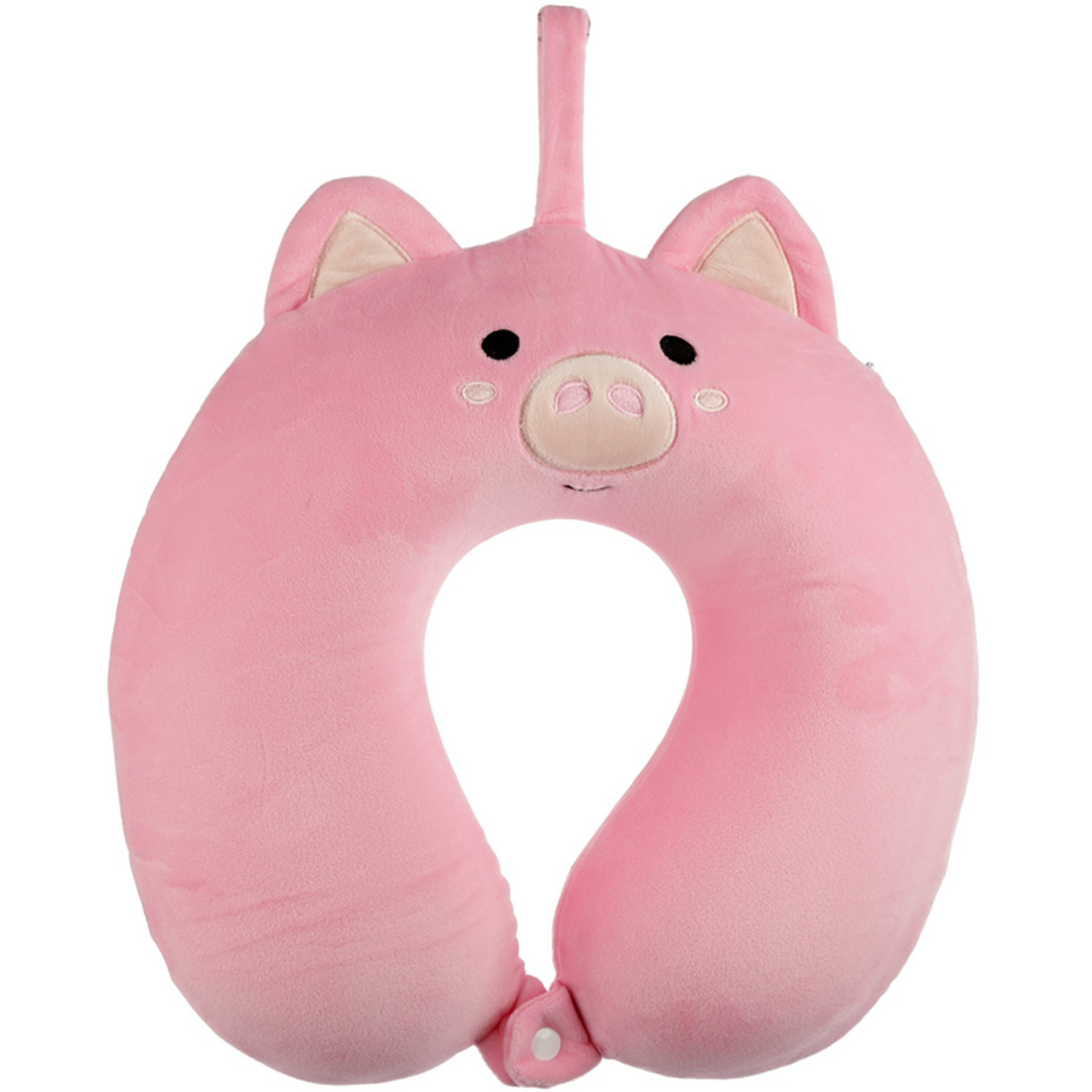 Relaxeazzz Memory Foam Plush Travel Pillow - Pig