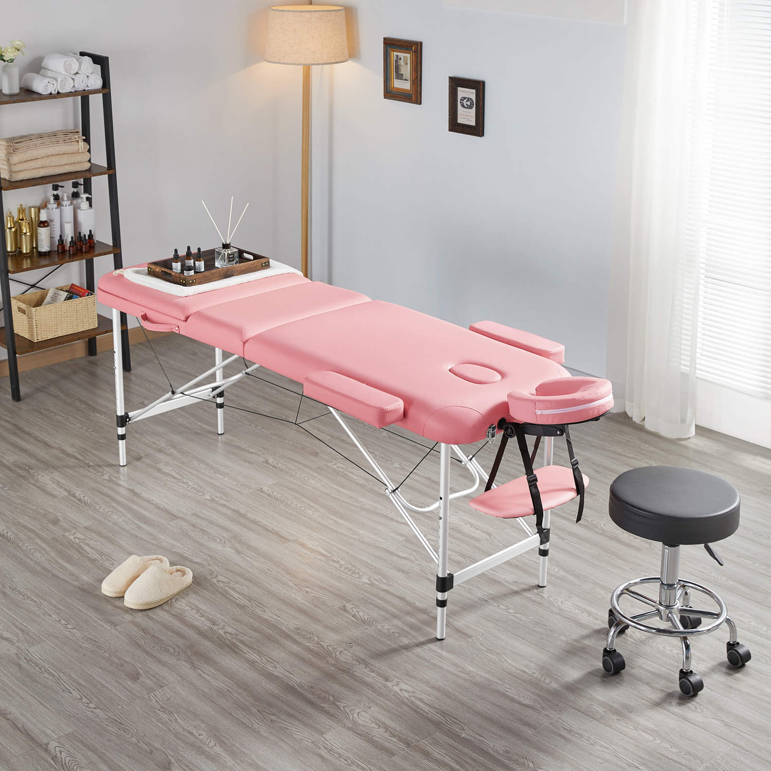 3 Fold Professional Massage Bed with Headrest