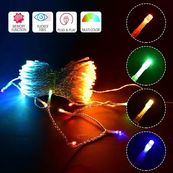 Christmas Decore LED Clear Cable String Lights