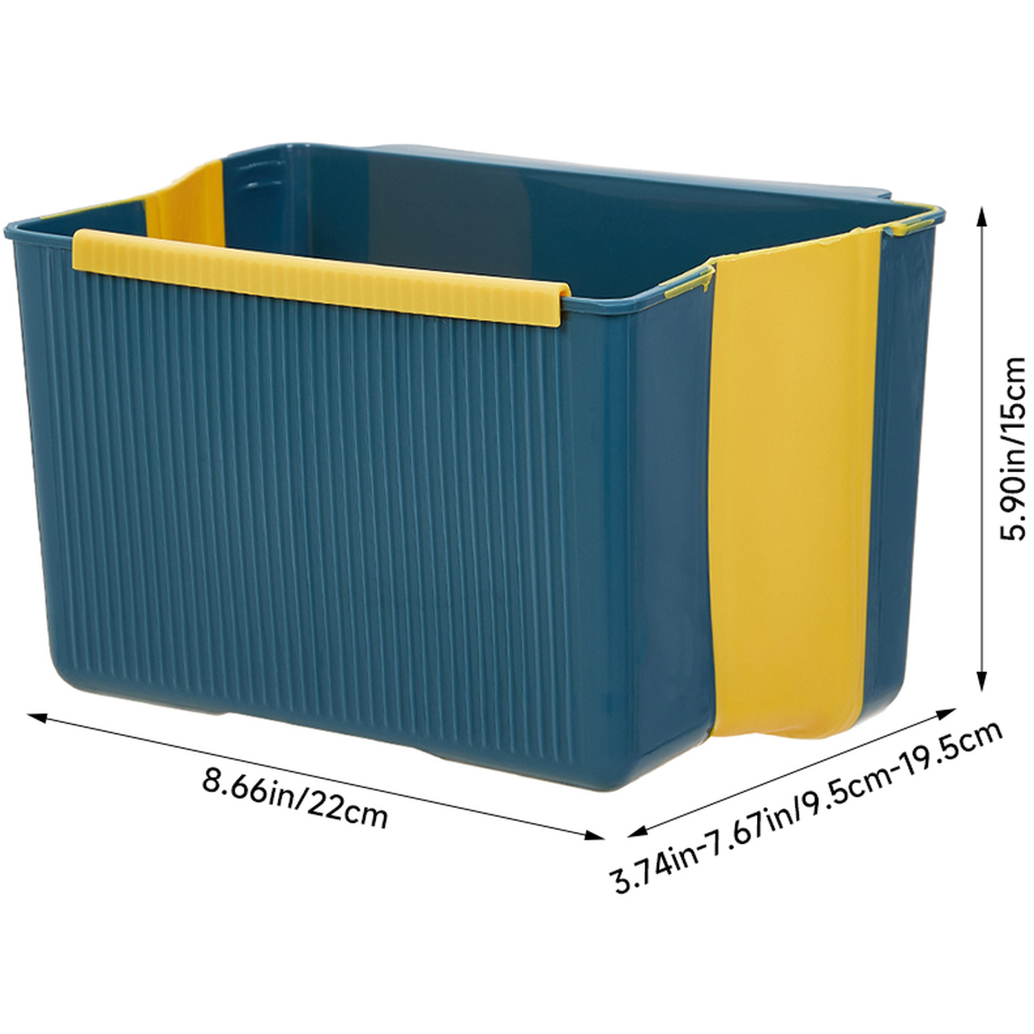 Lidless Foldable Hanging Kitchen Waste Bin