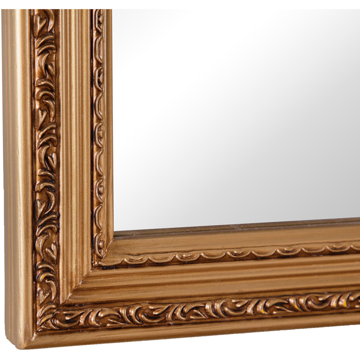 Amalfi Antique Mirror with Wooden Frame