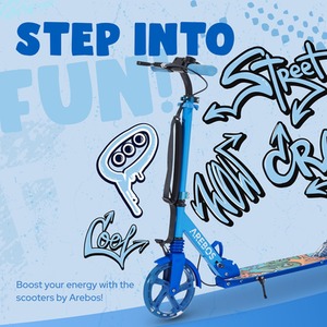 Cityroller Scooter with Led Blue
