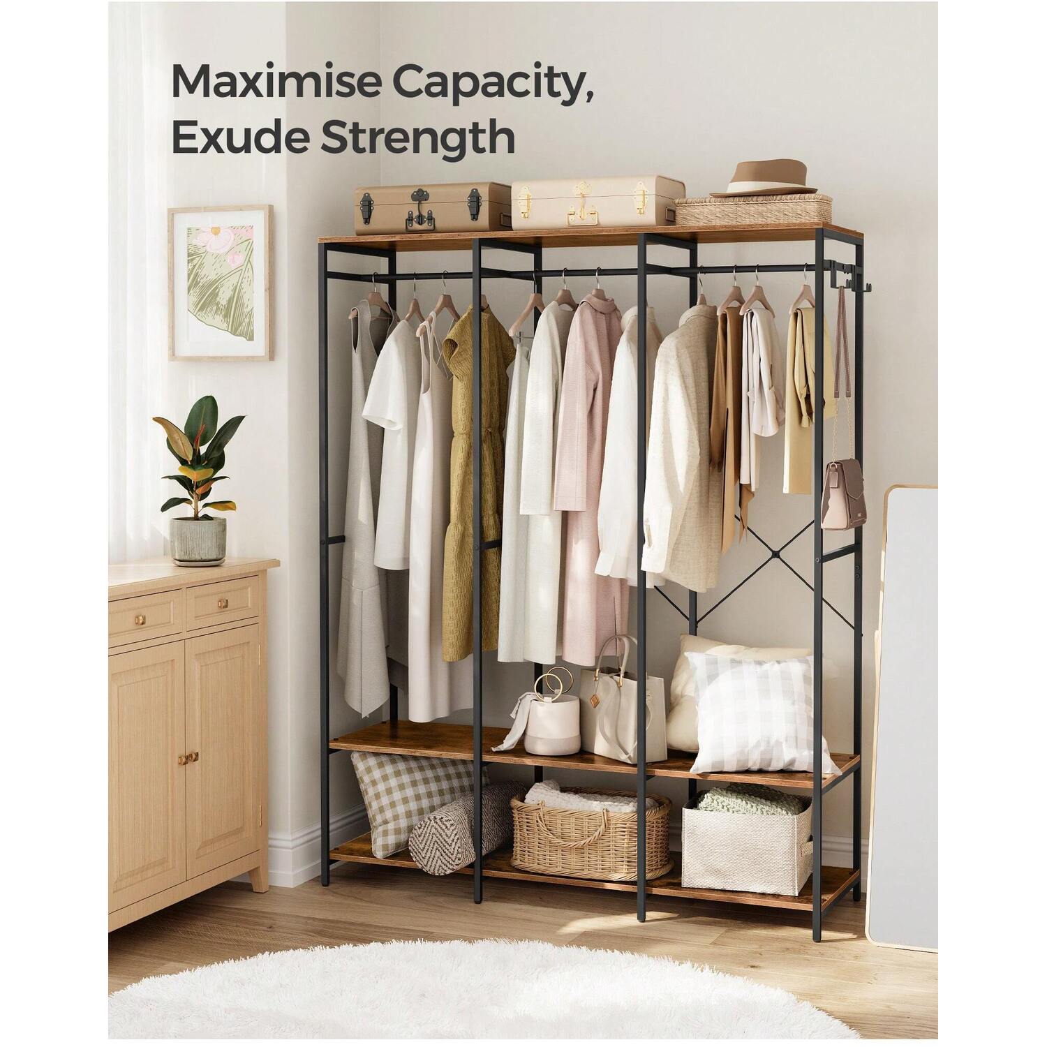 Easy Assemble Portable Clothes Wardrobe