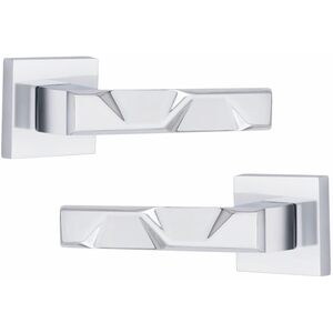 4 Pairs Nova Door Handles Square Rose Internal Set