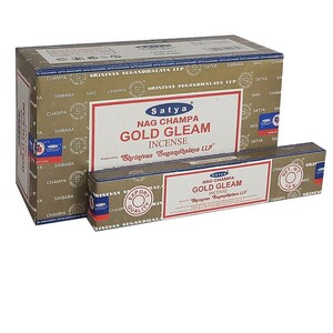 Gold Gleam Incense Sticks Set Of 12 Packets