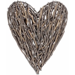 Rustic Willow Heart Decor