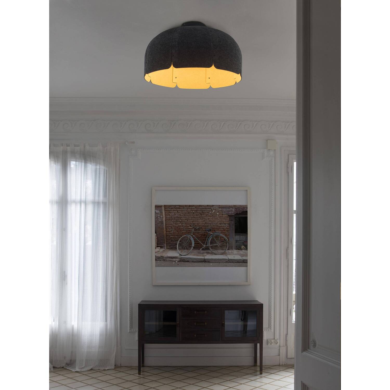 Mute LED Pendant Dark Grey Brown 36W